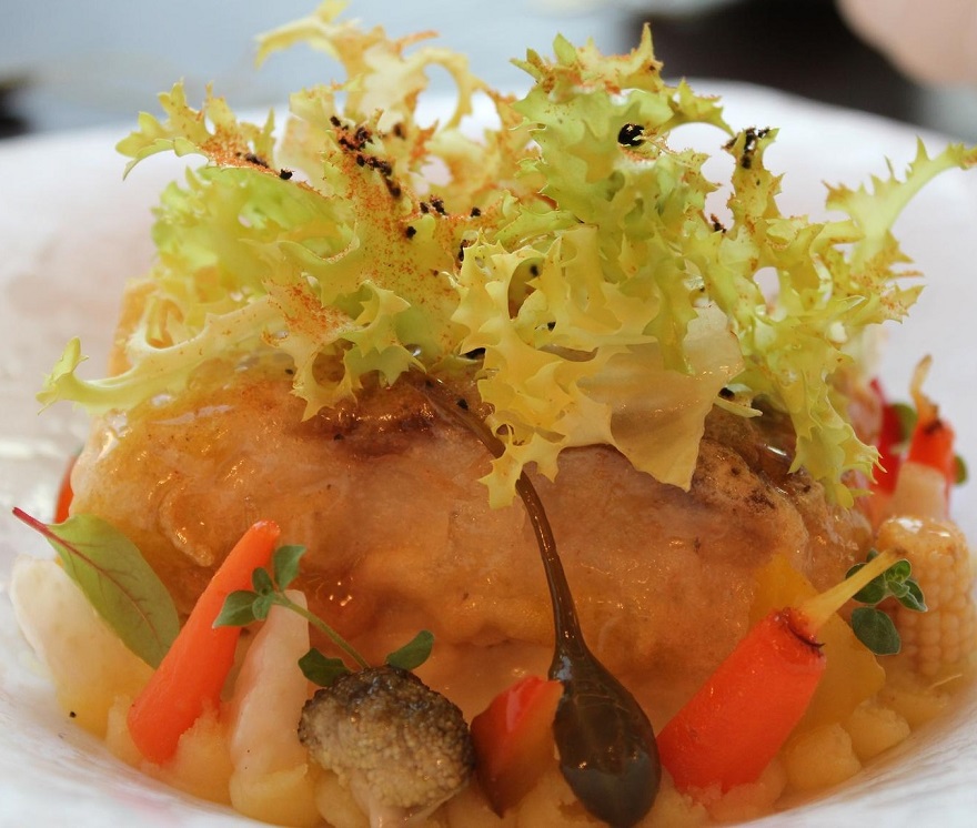 La Ricetta Natalizia: Baccalà in Tempura, Spuma di Patate, Giardiniera ...