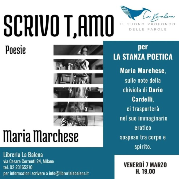 Milano, “La Stanza Poetica”: l’immaginario erotico di Maria Marchese ...